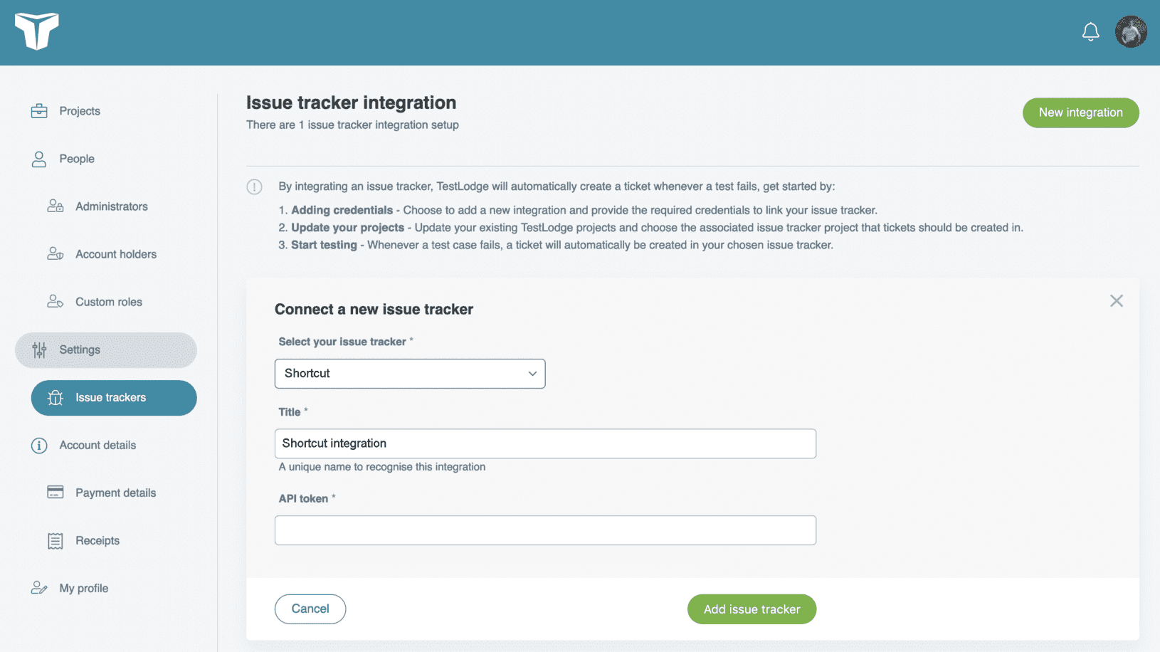 Shortcut Test Management Integration with TestLodge - TestLodge Blog